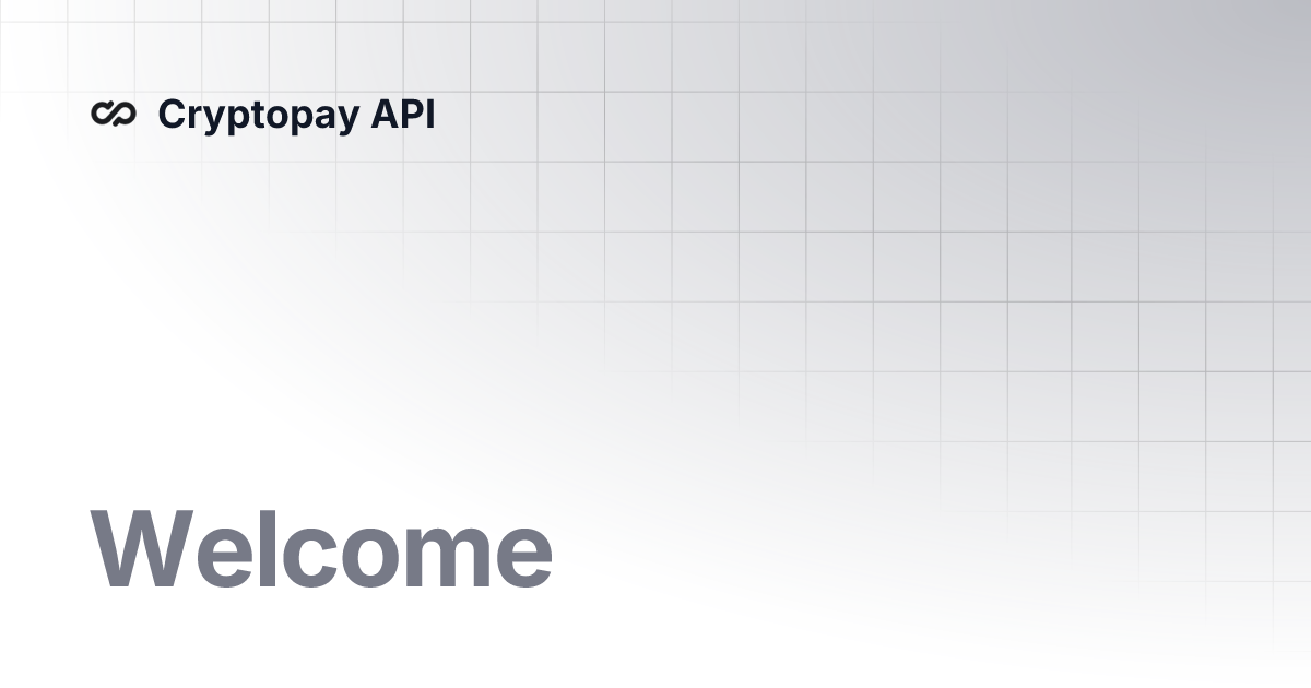 Welcome | Cryptopay API